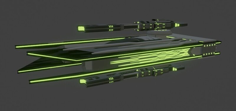 Alien Spaceship 3D model