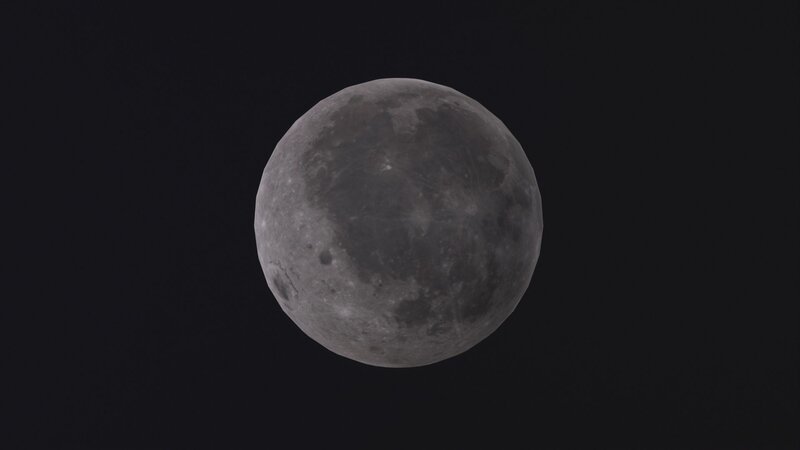 Moon 3D Model Low-poly 3D model