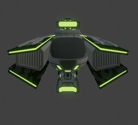 Alien Spaceship 3D model
