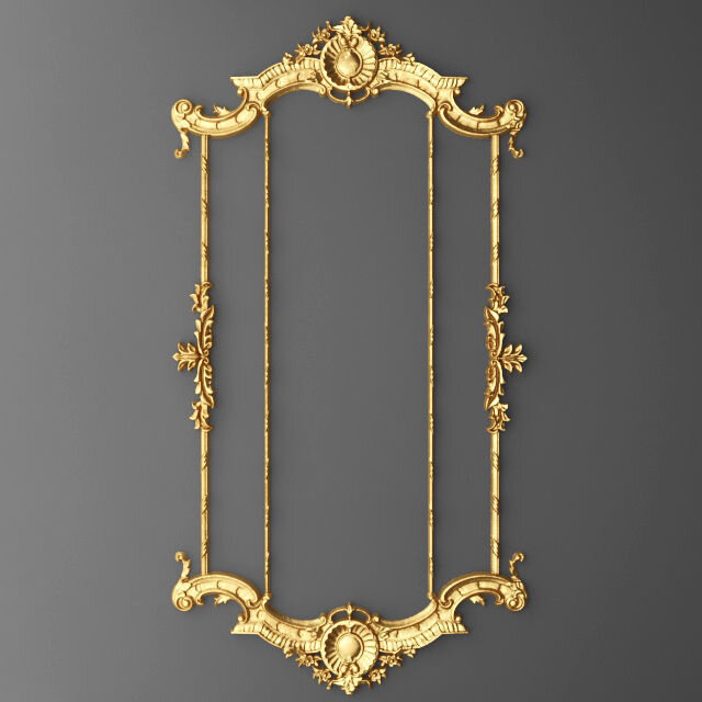 Collection stucco molding frame 3D model