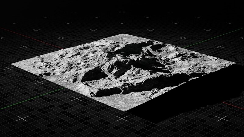 Moon Mountain 2 with 8K Textures 3D model