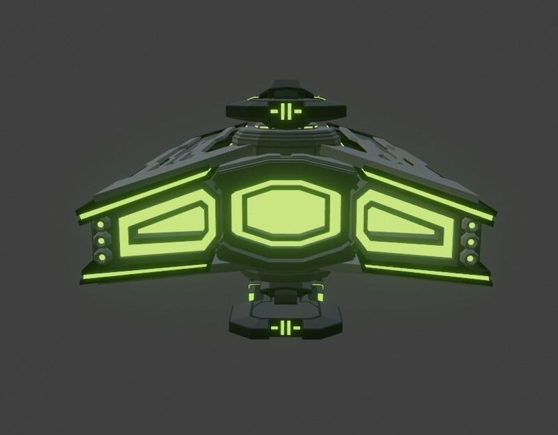 Alien Spaceship 3D model